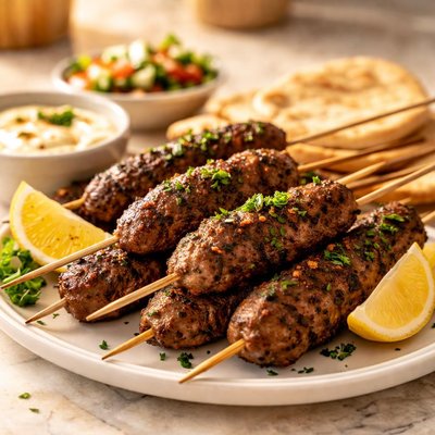 Lamb kefta kebob Nutrition