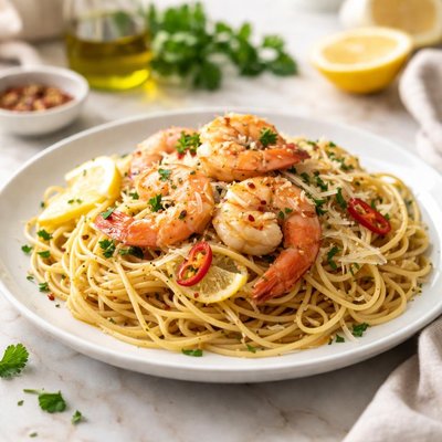 Prawn aglio olio Nutrition