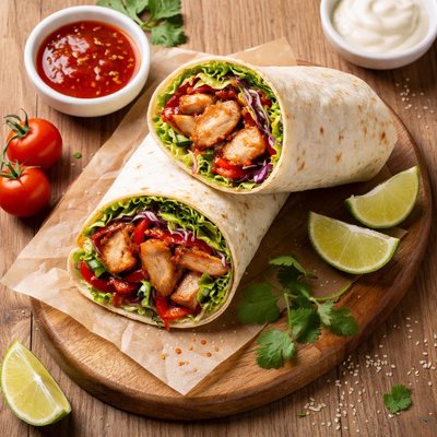 Sweet chilli chicken roll Nutrition