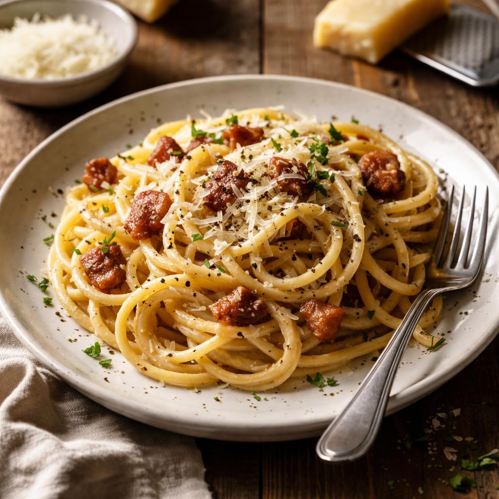 Low Sodium Classic Spaghetti Carbonara Recipe