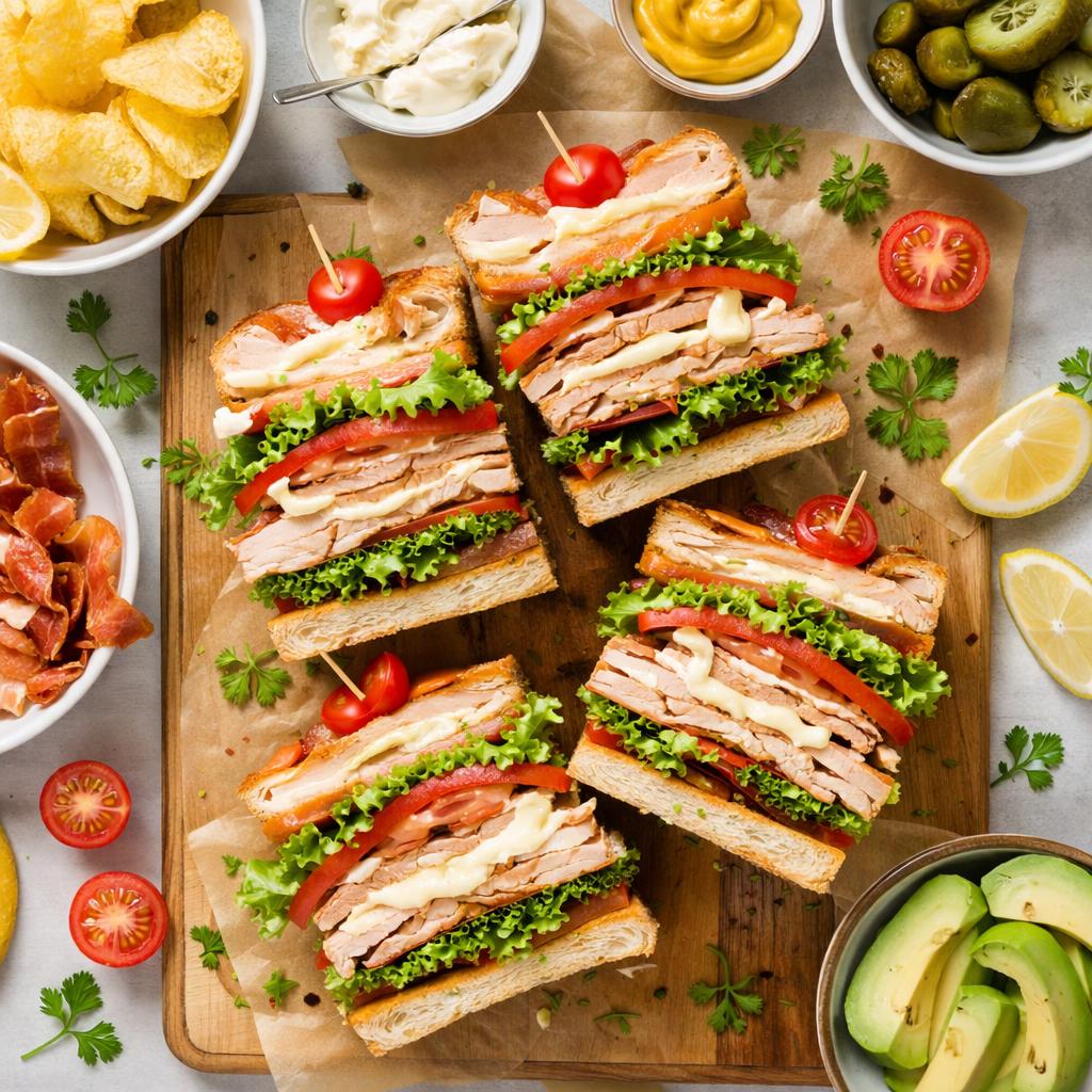 Heart-Healthy Classic Turkey Club Sandwich Recipe