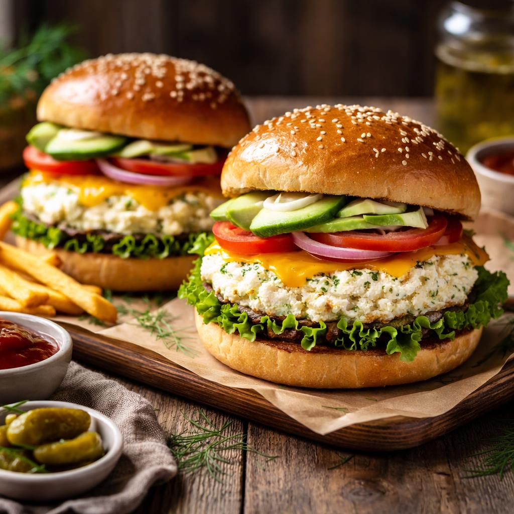 Cottage Cheese Burgers Recipe