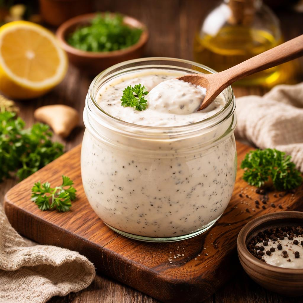 Dairy-Free Creamy Yoghurt Dressing Recipe