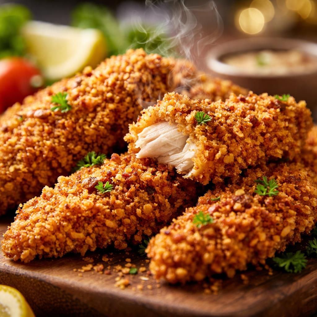 Heart-Healthy Crispy Baked Chicken Tenders Recipe