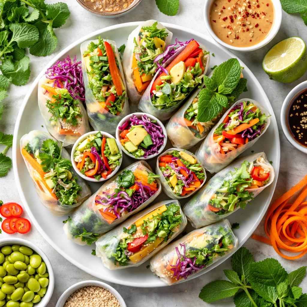 Heart-Healthy Fresh Spring Rolls Recipe