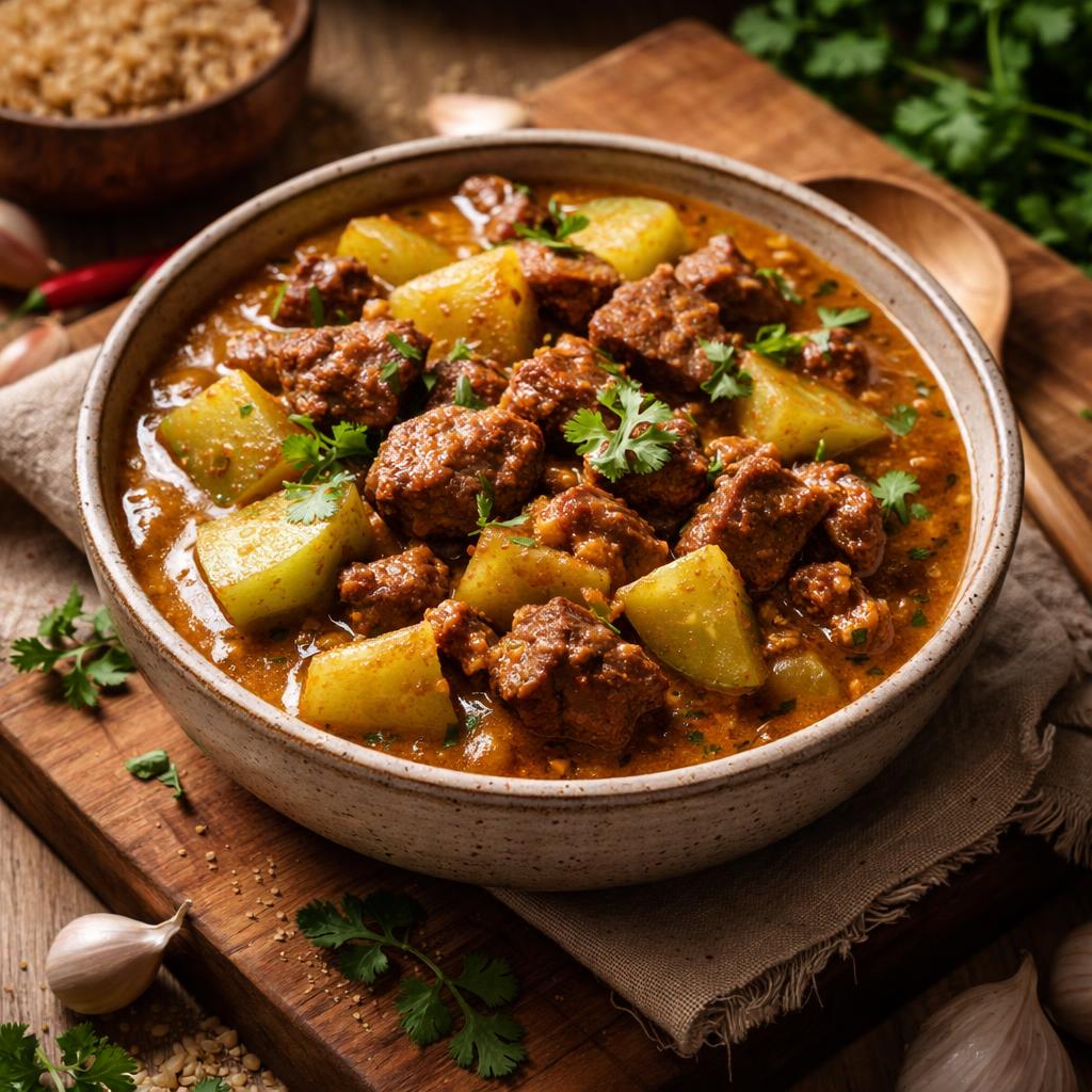 Heart-Healthy Gourd and Beef Curry Recipe