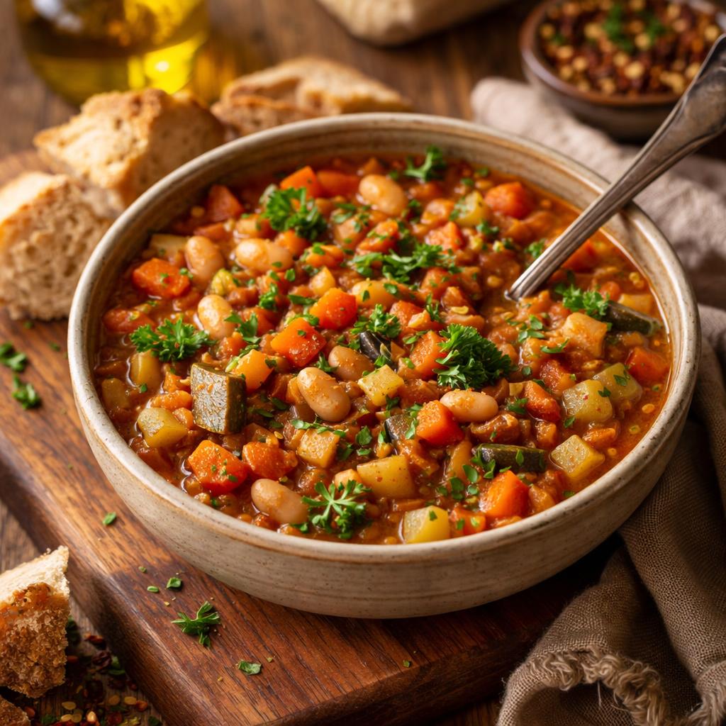 Sugar-Free Hearty Beans with Vegetables Recipe