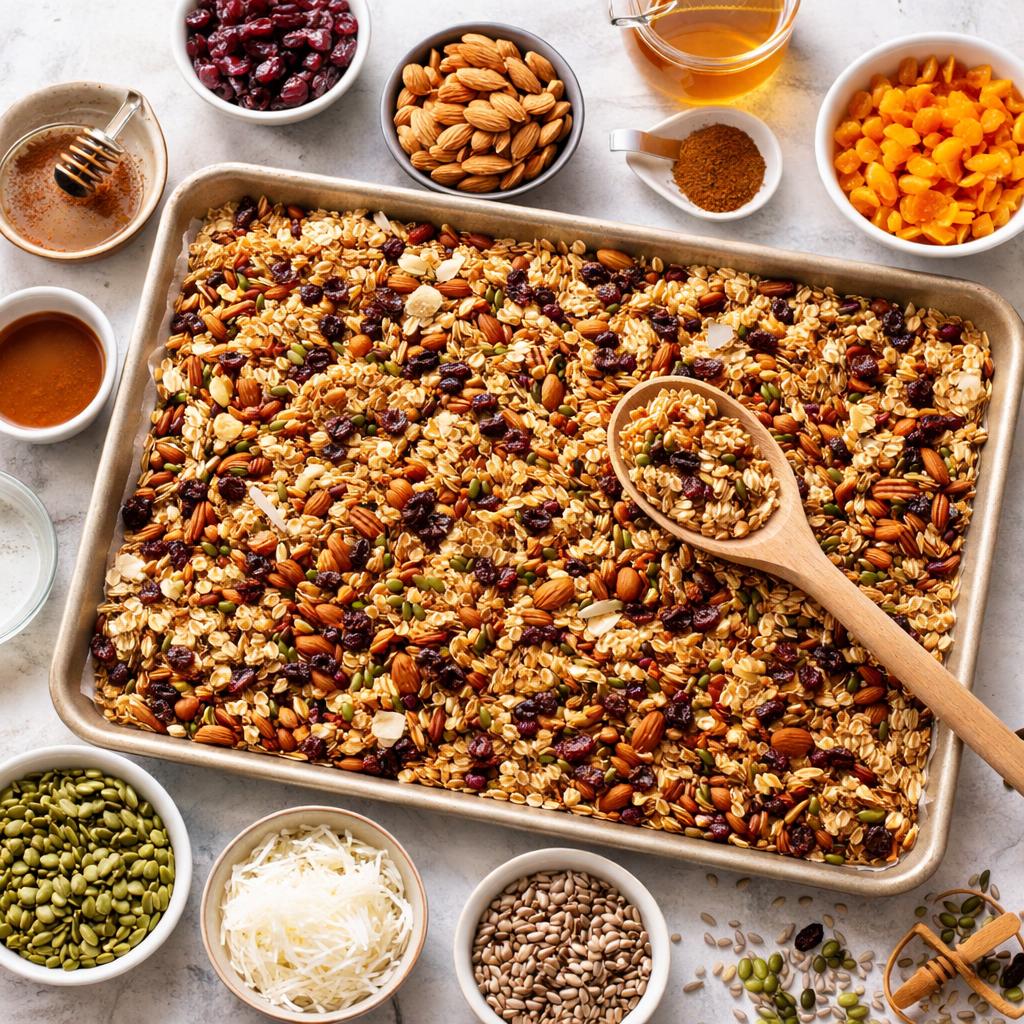 Gluten-Free Homemade Crunchy Granola Mix Recipe