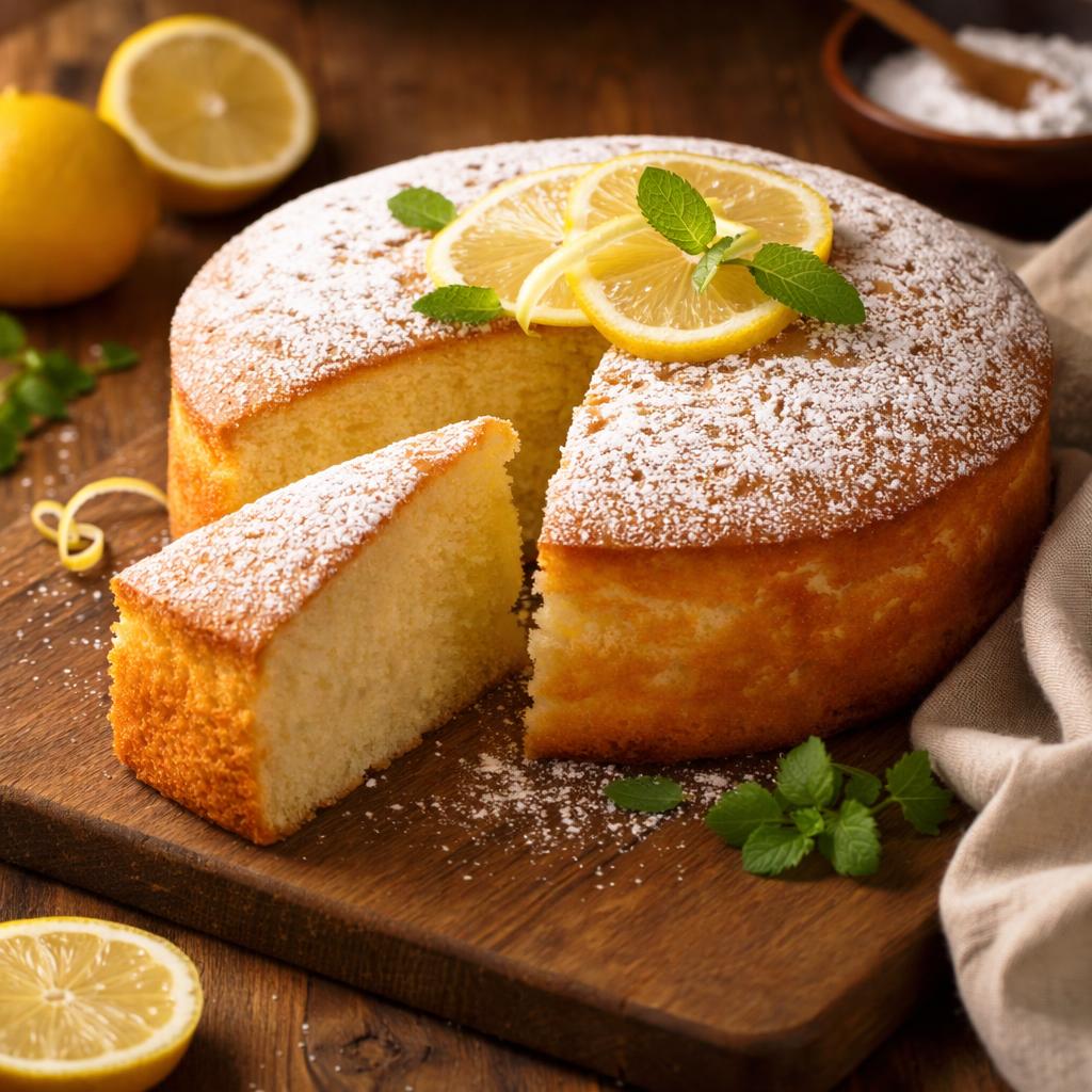 Sugar-Free Lemon Sponge Cake Recipe