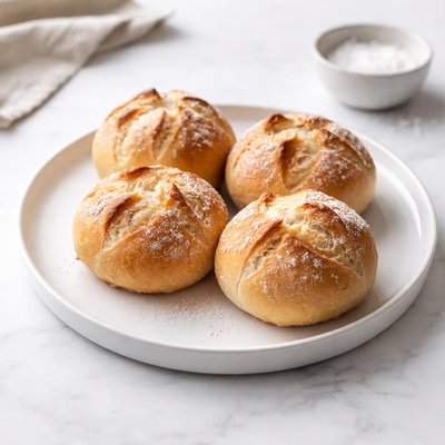Easy Crusty Bread Rolls Recipe