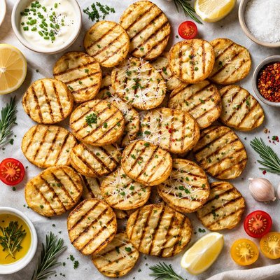 Grilled Potato Chips Recipe