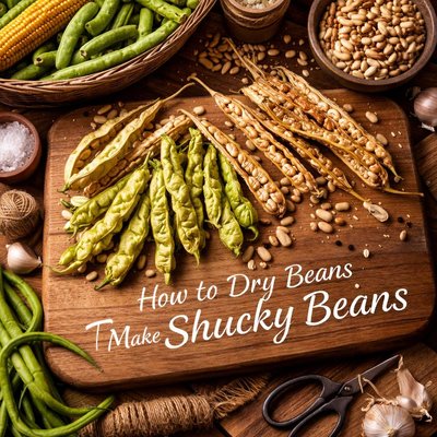 How to Dry Beans to Make Shucky Beans Recipe
