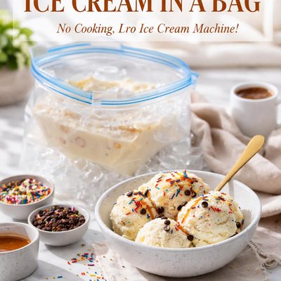 How to Make Ice Cream in a Bag No Cooking No Ice Cream Machine Recipe
