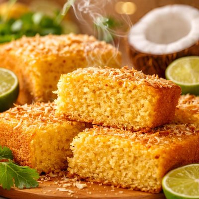 Jamaican Coconut Corn Bread Recipe