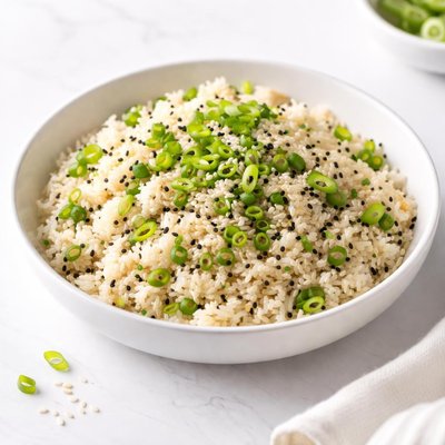 Sesame Rice with Scallions Recipe