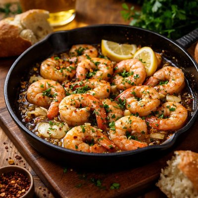 Sizzling Sherry Shrimp with Garlic Recipe