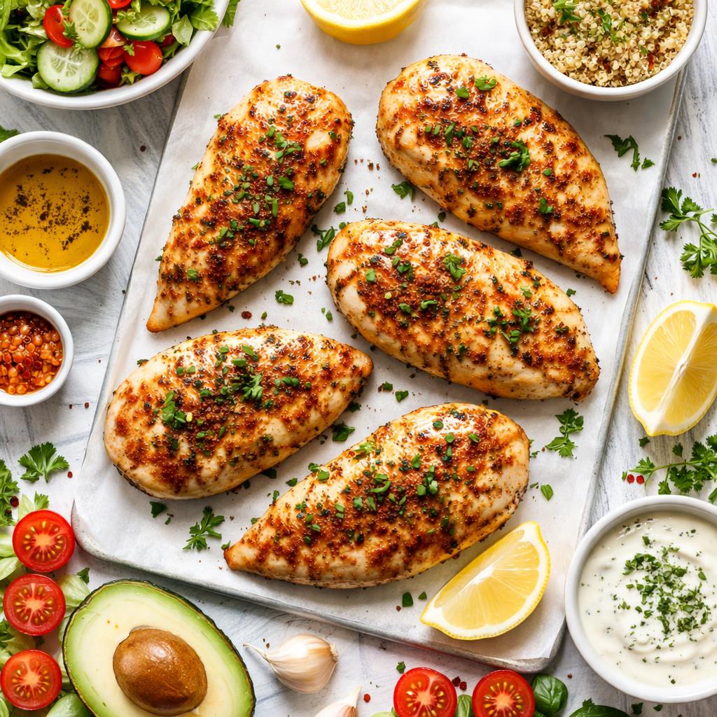 Low Fat Oven-Baked Chicken Fillets Recipe